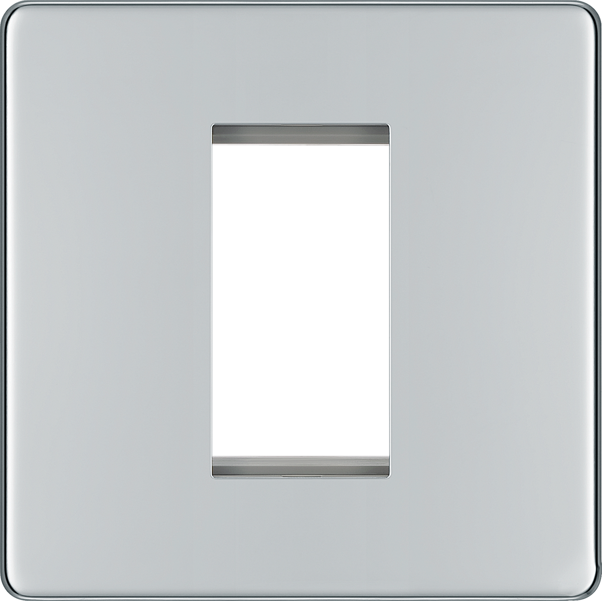 BG Electrical FPCEMS1 Euro Module Screwless Flat-Plate 1 Module Square ...