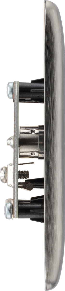 BG NBI60 Nexus Metal Brushed Iridium 1 Gang Co-Axial Socket – The ...
