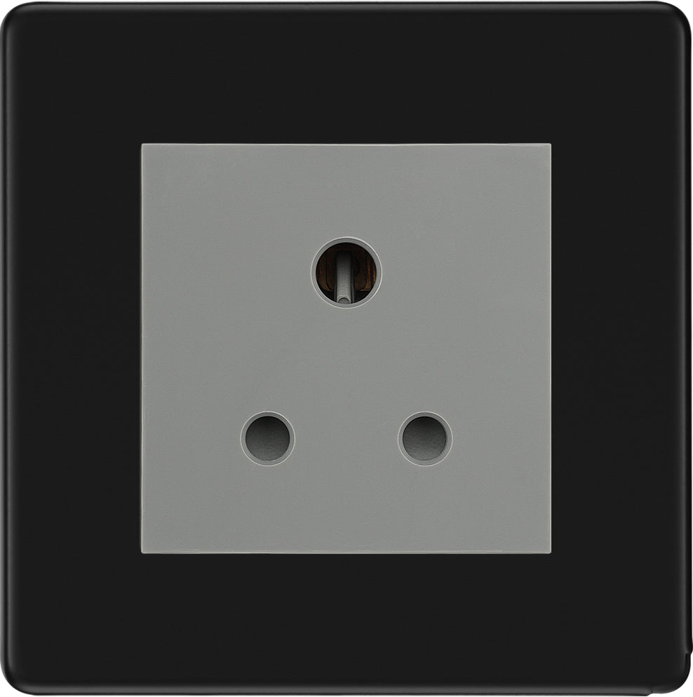 BG Flatplate Screwless Matt Black 5A Unswitched Socket FFB29MG – The ...