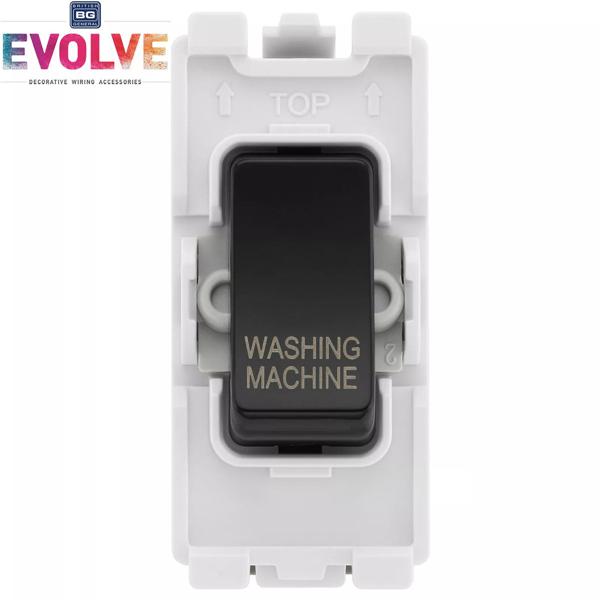 BG Evolve Black RRWMPCDB 20 Amp Double Pole Appliance Grid Switch ...