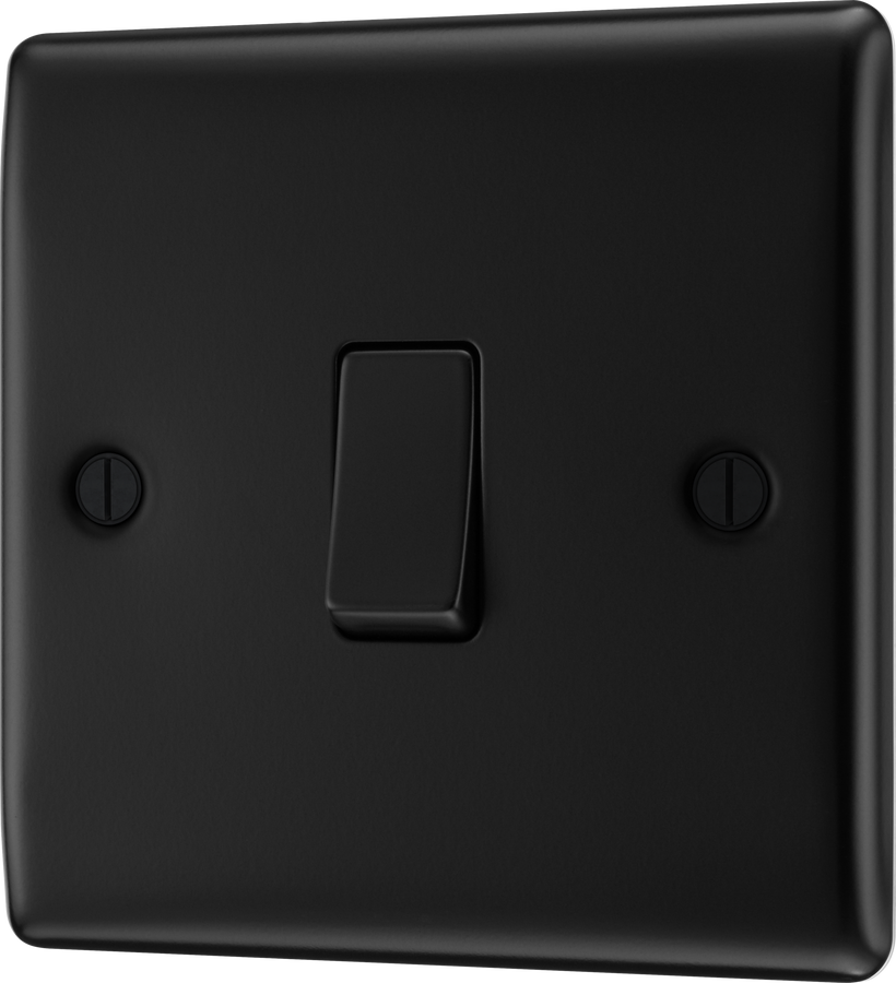 BG NFB13 Nexus Metal Matt Black 1 Gang 20A 16AX Intermediate Plate Switch – The Electrical Outlets