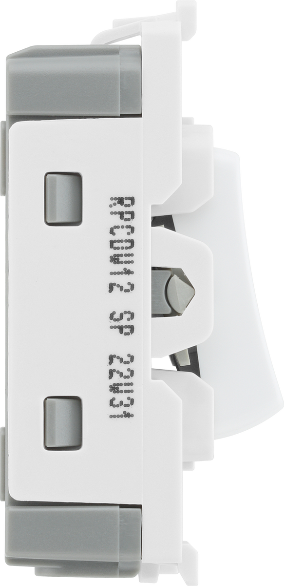 BG RPCDW12 Evolve Grid White 20A 20AX 2 Way 1 Pole Switch Module – The ...