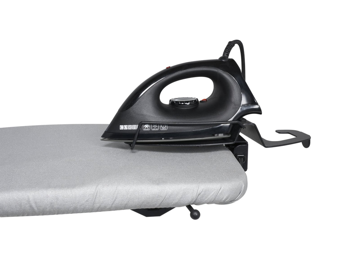Corby Table Top Ironing Centre in Light Grey with 1200W Black Dry Iron ...