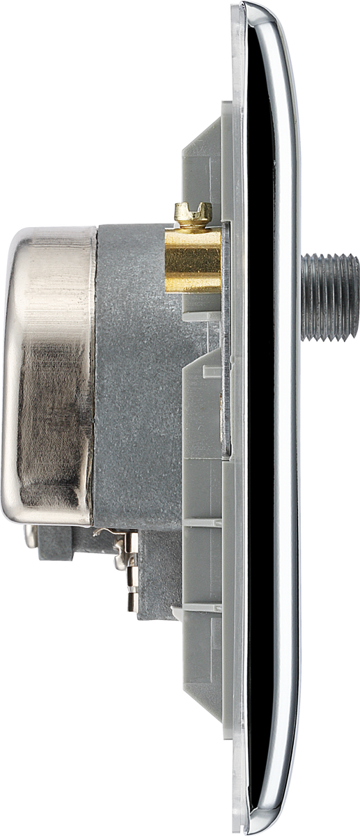 BG NPC69 Nexus Quadplex Tv/fm/sat (X2)+return & 1 Gang Tel-screened ...