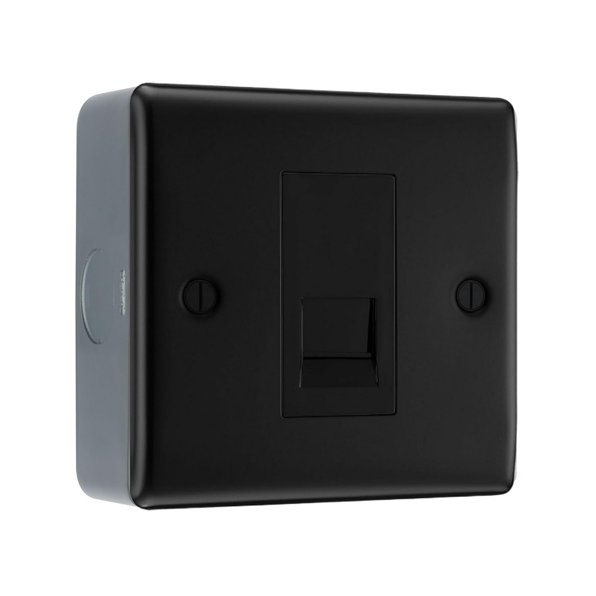 BG Nexus Matt Black RJ11 Single Data Outlet Socket with Surface ...