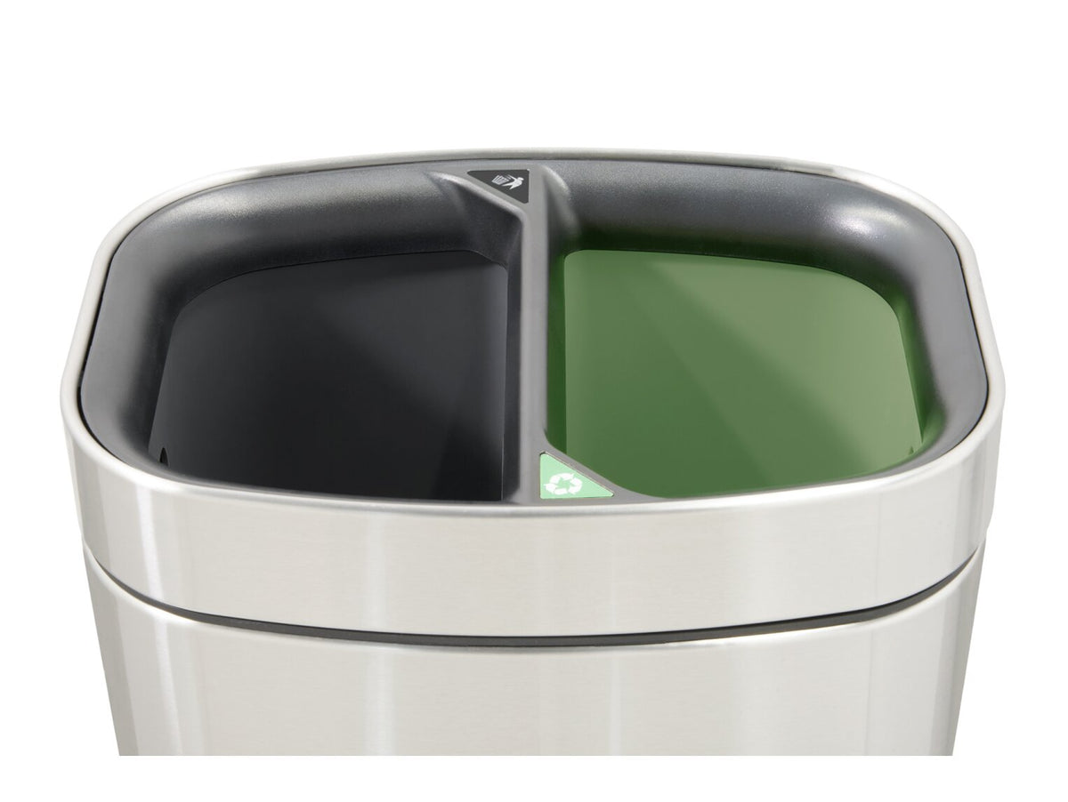 Corby Newport Dual Recycling Bin in Brushed Stainless Steel – The ...