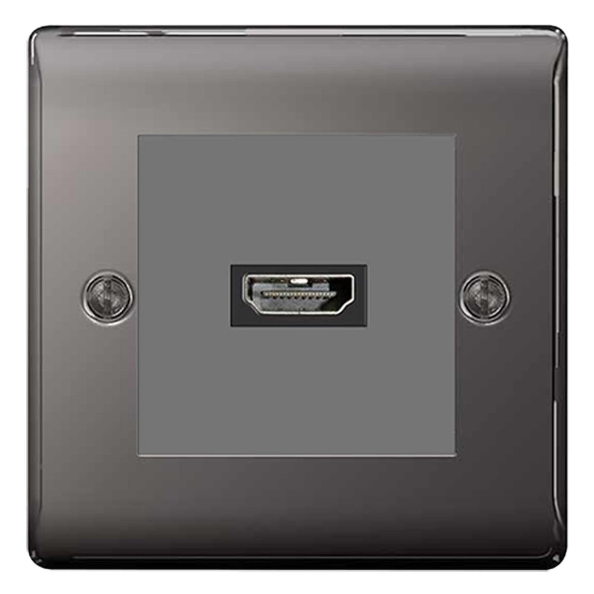 BG Nexus Black Nickel HDMI Socket Grey insert – The Electrical Outlets