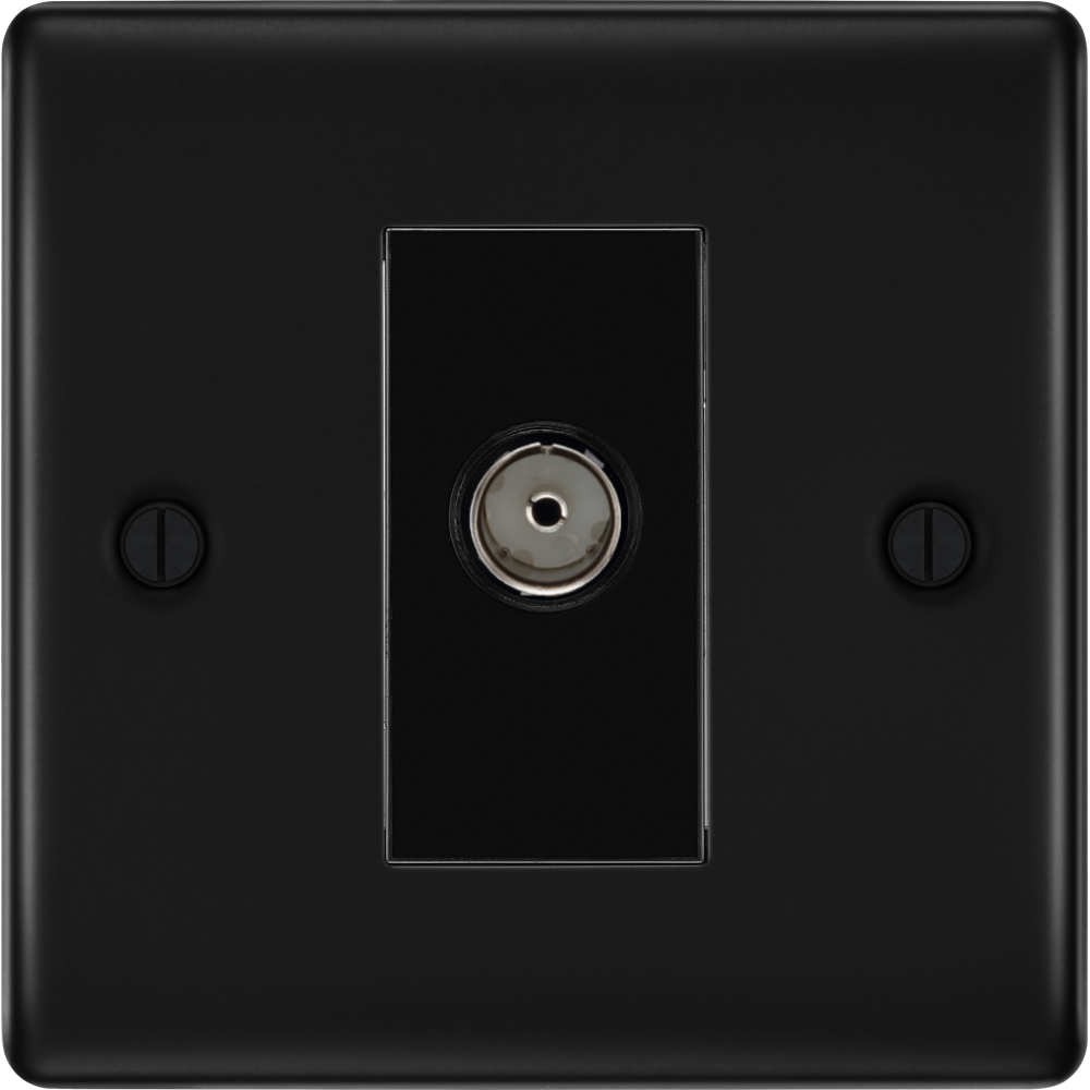 BG Nexus Metal Matt Black Co-axial Socket NFB60B – The Electrical Outlets