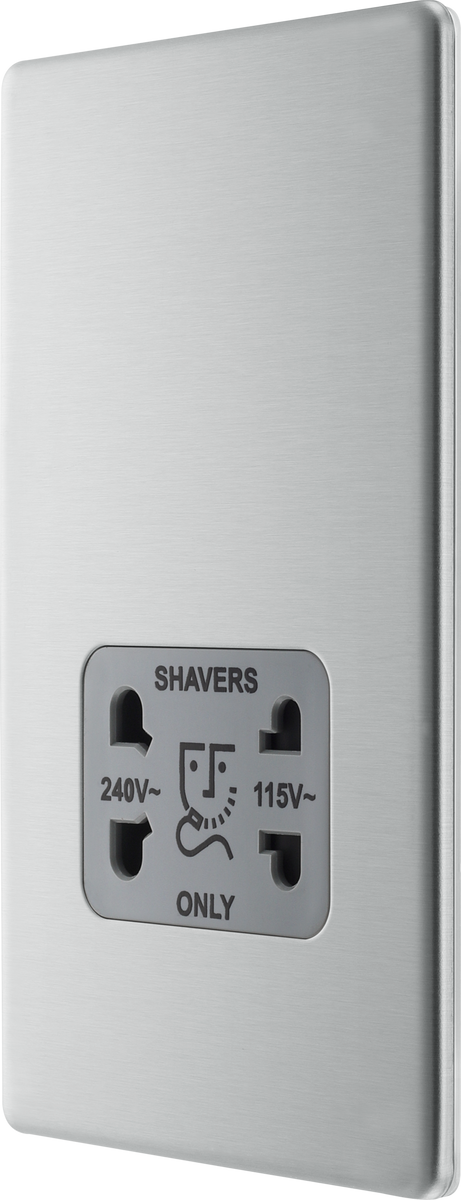 BG Electrical FBS20G Nexus Screwless Flat-Plate Shaver Socket Outlet ...