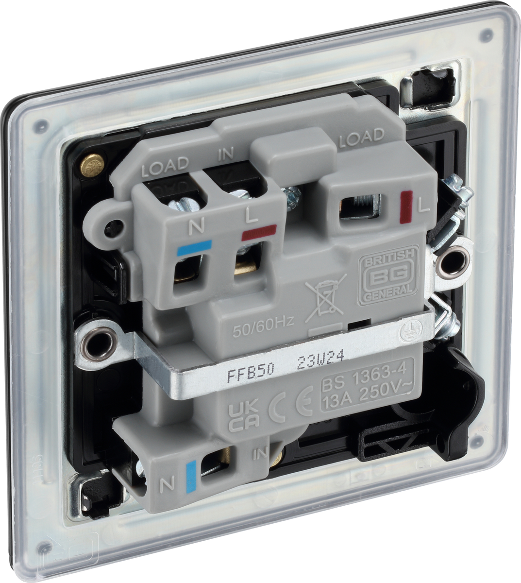 BG Nexus Matt Black Switched Fused Spur Connection Unit FFB50 – The ...