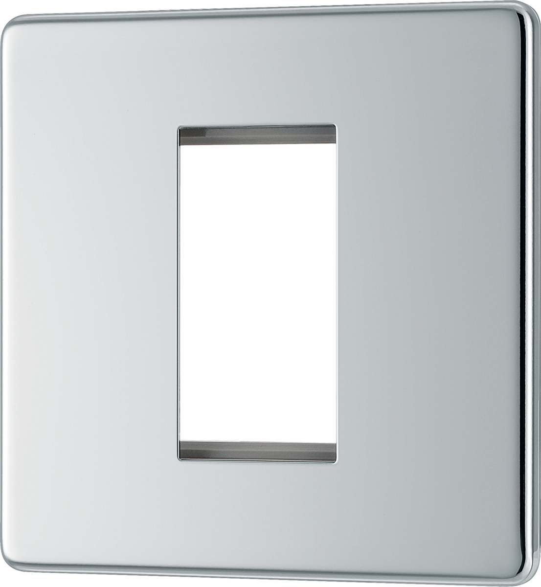 BG Electrical FPCEMS1 Euro Module Screwless Flat-Plate 1 Module Square ...