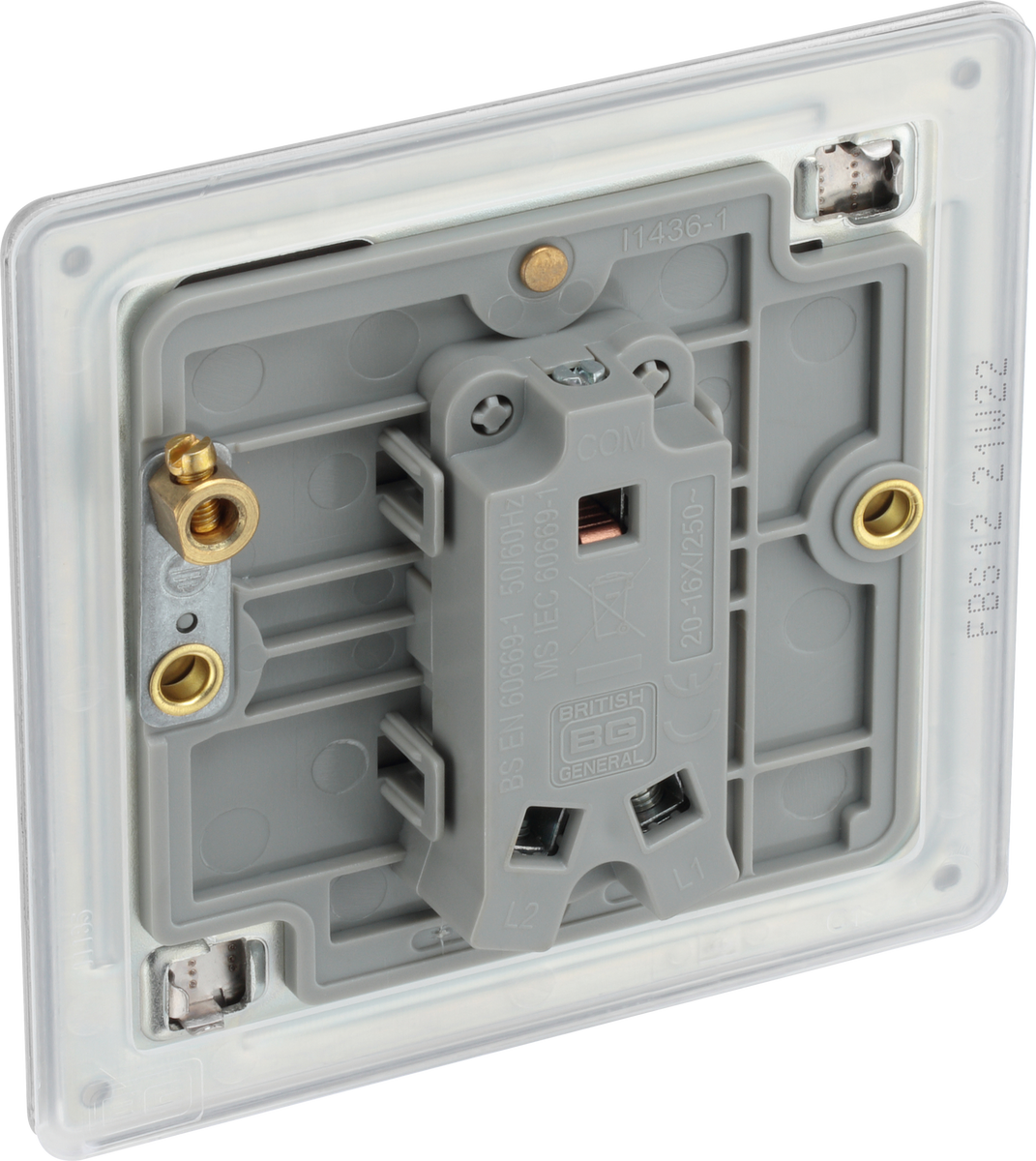 BG FBS12 Nexus Screwless Flat-Plate 2 Way 10A Single Light Switch ...