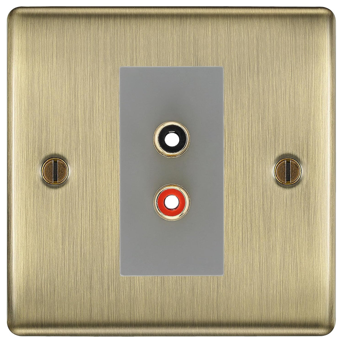 BG Nexus Antique Brass Euro Module RCA X 2 Outlet – The Electrical Outlets