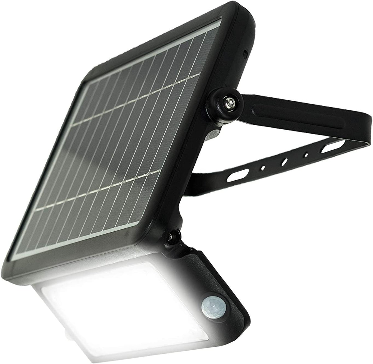 Luceco Solar Guardian PIR Floodlight Black, IP65 Rated, 10 Watts [Ener ...