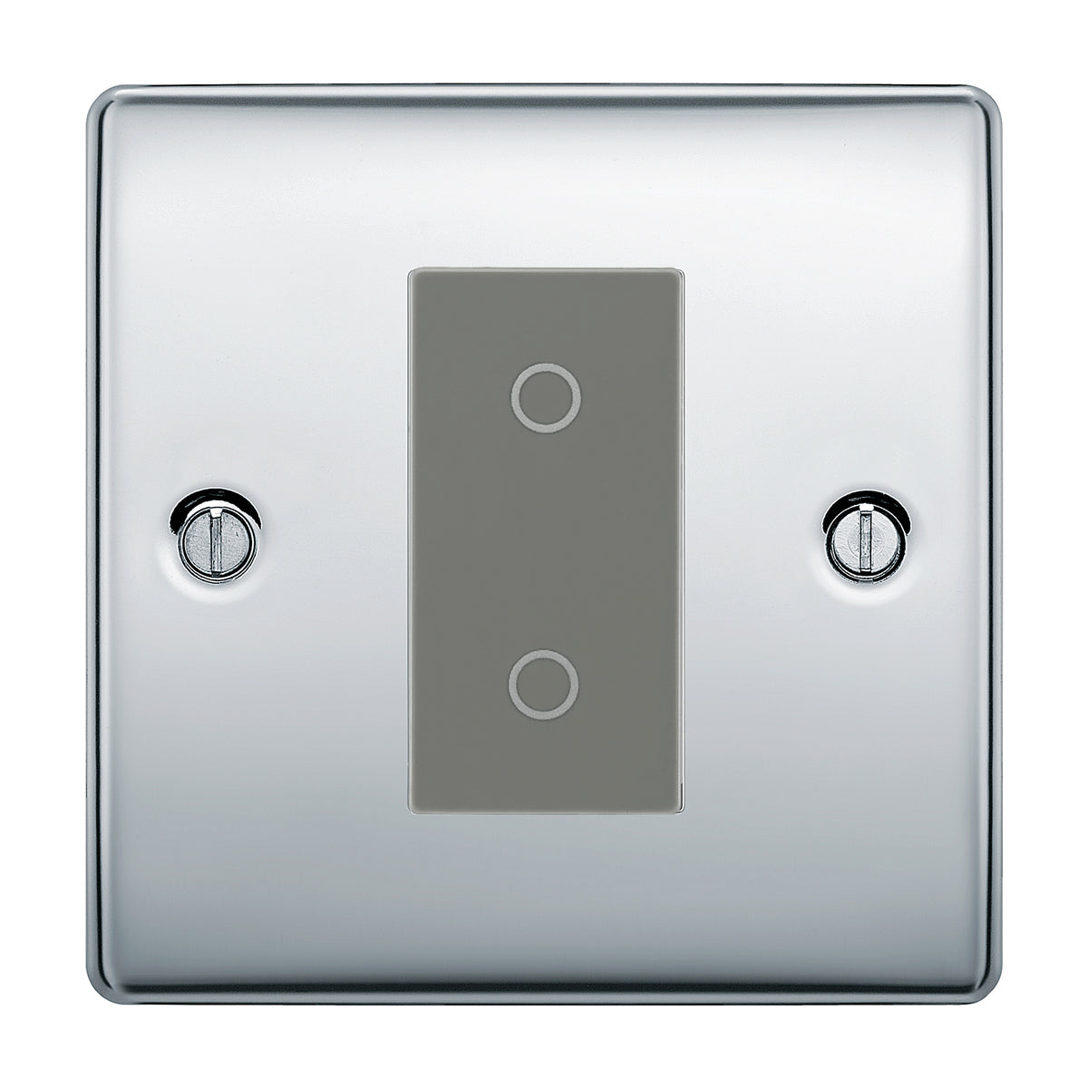 BG Nexus Polished Chrome Single Master Touch Dimmer Switch Grey Insert ...