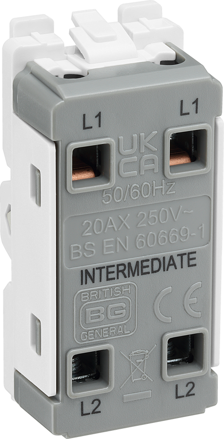 BG RFB13 Nexus Grid Matt Black 20AX Intermediate Switch Module – The ...