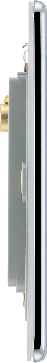 BG Electrical FPCEMS1 Euro Module Screwless Flat-Plate 1 Module Square ...