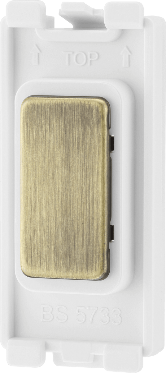 BG RABBLNK Nexus Grid Antique Brass Blank Module – The Electrical Outlets