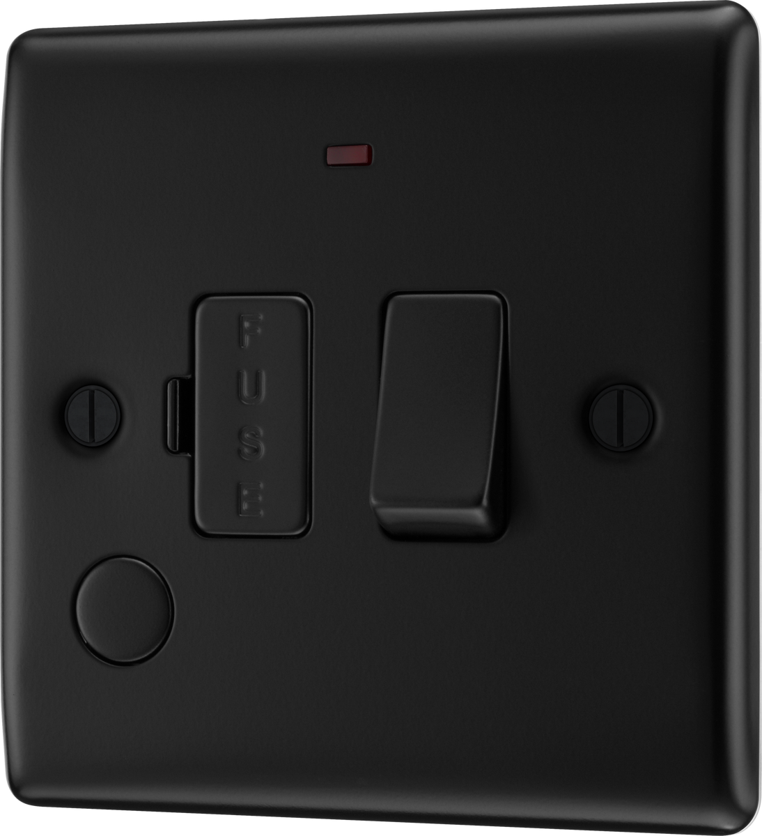 BG NFB53 Nexus Metal Matt Black 13A Flex Outlet Neon Switched Fused ...