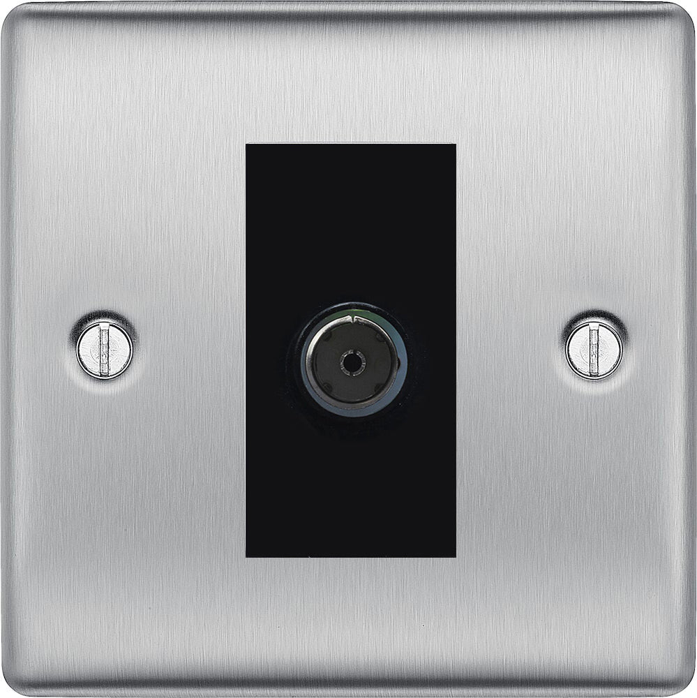 BG Nexus Metal Brushed Steel Co-axial Socket NBS60B – The Electrical ...
