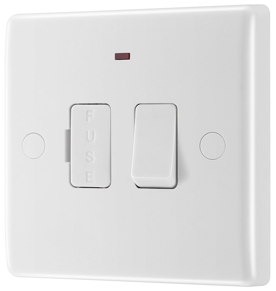 BG 853 Moulded Round Edge | White | 13A 2 Pole Flex Outlet Neon ...